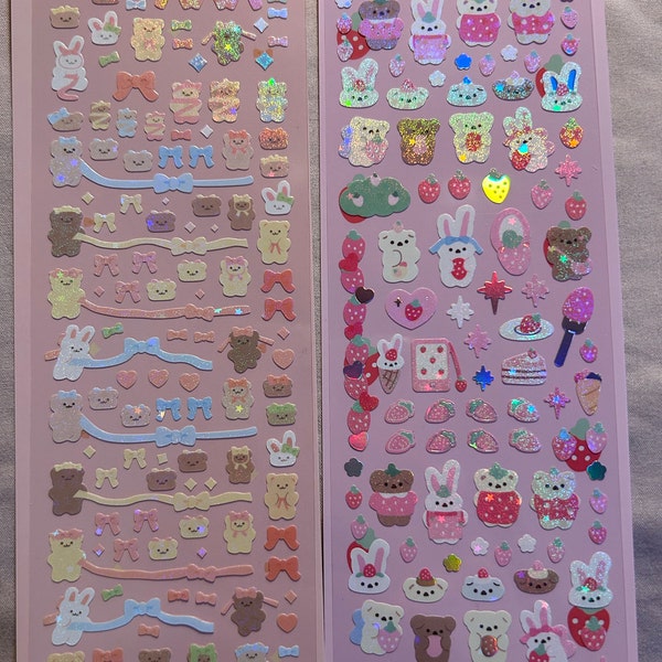 Kpop Polco Deco Stickers "mini Bears" - 1 PC | Kawaii Cute Kpop ...