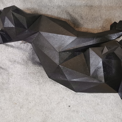 Printable DIY Template PDF. Sports Trophy. Soccer. Ball Trophy Low Poly ...