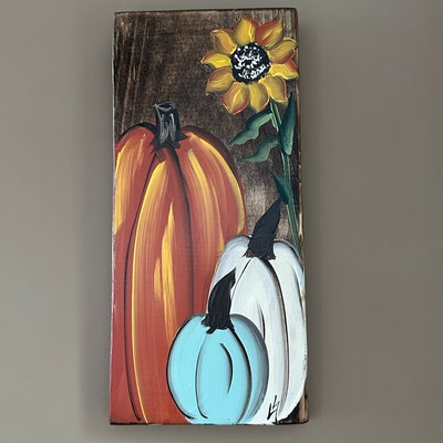 Painted Fall Slate Sign, Fall Welcome Plaque, Painted Slate Sign, Fall ...