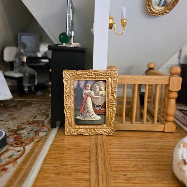 Victorian Garden Miniature Dollhouse Art Picture 8039 - Etsy