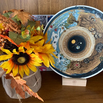 Celtic Tree Calendar 'native Circles' Birchwood Wheel by Irish Artist ...