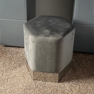 Upholstered Plush Velvet Pouffe Coffee Table Ottoman Stool - Etsy UK