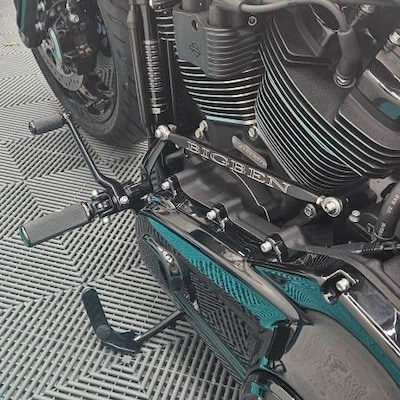 Harley Custom Engraved Shift Linkage Gloss Black, FLH, CNC Cut, Billet ...