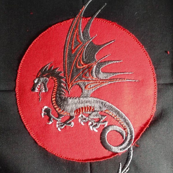 Flying Dragon -machine Embroidery Design - Oriental Dragon Embroidery ...