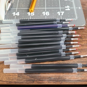 Inkjoy Gel Pens Refills Black 10 Pack - Etsy