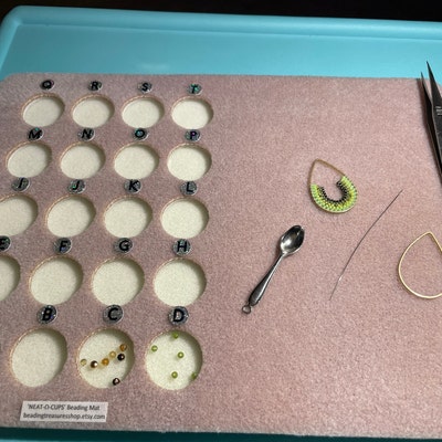 Travel Bead Mat Separator Lettered A-O Zippered Case Beads - Etsy