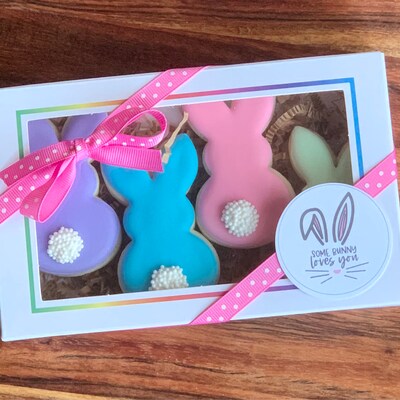 Printable Easter Cookie Tag 2 Round Some Bunny Loves You Spring Cookie ...