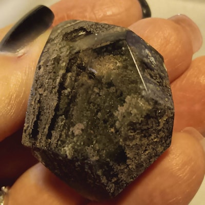 Large Top Quality Lodolite Garden Quartz Diamond Freeform With Stand ...