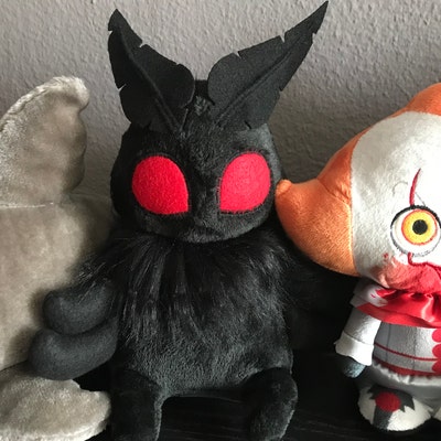 Moth Plush Black and Red made to Order - Etsy
