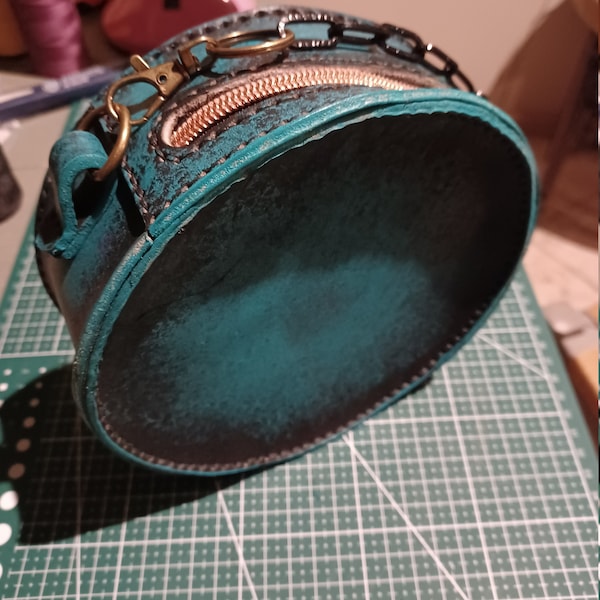 Leather Circle Bag Pattern | Round Bag Template Pdf | Leather Bag ...