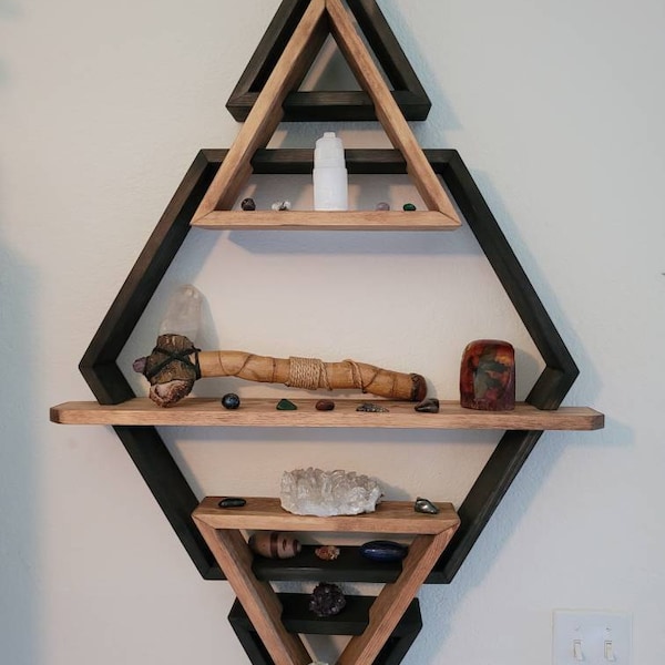 3D Floating Rectangular Shelf. XL Size. 28x 30x5.solid Wood Shelves ...