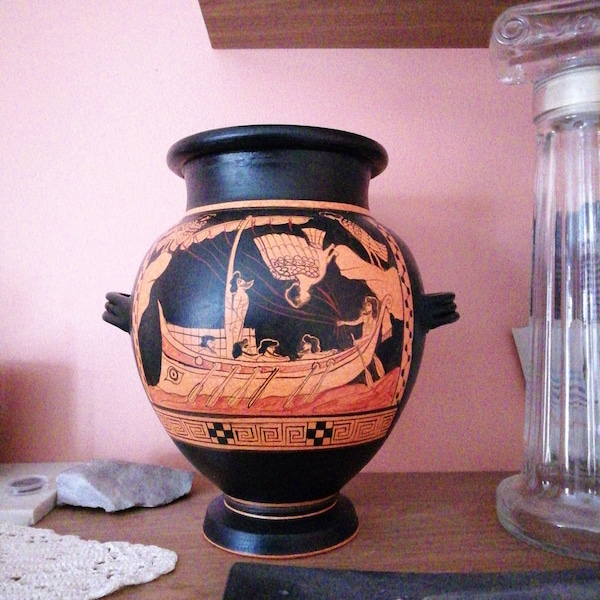 Odysseus and the Sirens Stamnos Vase – Ancient Greek Ceramic Pottery ...