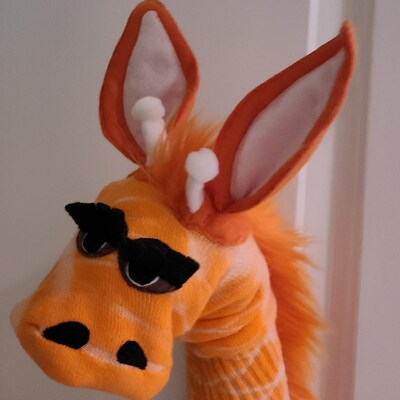 Classic REAL Sock Puppet sammy With Rainbow Hair & - Etsy