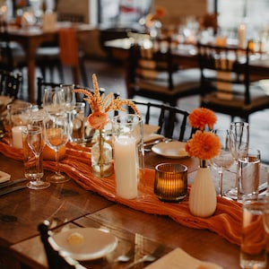 Terracotta Boho Wedding Cheesecloth Table Runner Wedding Arch Tape ...