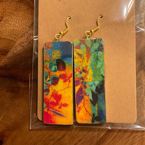 Abstract Art Polymer Clay Earrings - Etsy