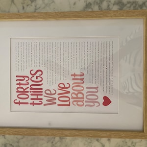 100 REASONS We Love You Personalized 100 Things We Love About - Etsy