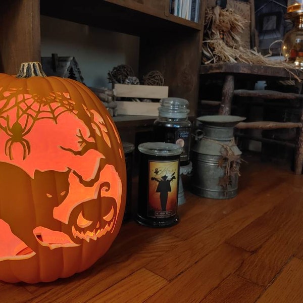 Hand Carved Bob From Beetlejuice on a Foam Pumpkin for Halloween ...