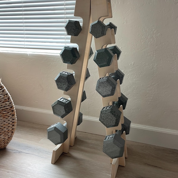 Meanswood Stone | Dumbbell Rack | Home Gym Weight Rack | Dumbbell ...