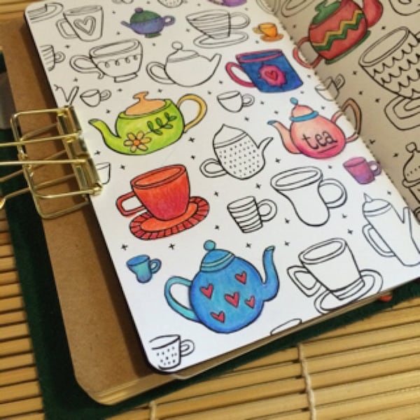 COLORING BOOK Volume 1 - Traveler's Notebook Insert - Etsy