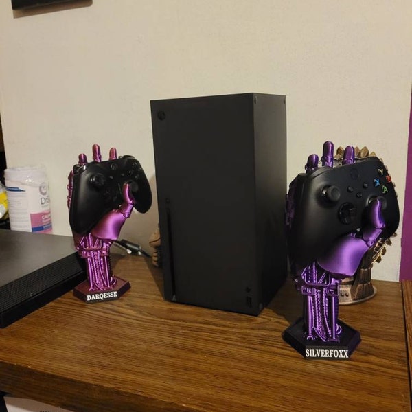 Robot Hand Controller Holder With Personalized Gamer Tag - Etsy UK