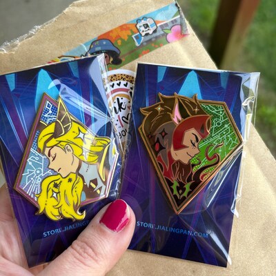 She-ra Enamel Pin Set : Princess of Power Catra Adora - Etsy