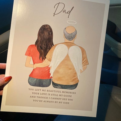 DAD MEMORIAL PRINT, in Loving Memory, Remembrance Gift, Dad in Heaven ...