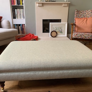Luxury Handmade Upholstered Footstool/coffee Table in Your Own Fabric ...