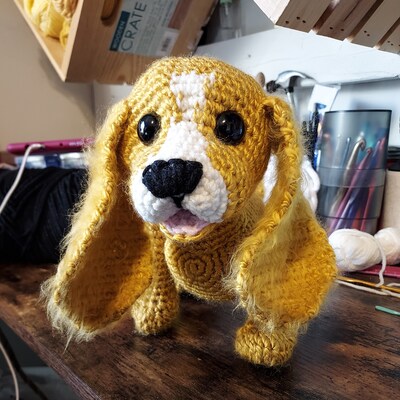 Сavalier King Charles Spaniel, Crochet Dog Pattern, Cocker Spaniel ...