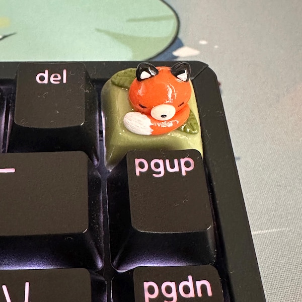 Fox Artisan Keycap | Fox Keycap | Cute Keycaps | Handmade | Animal ...