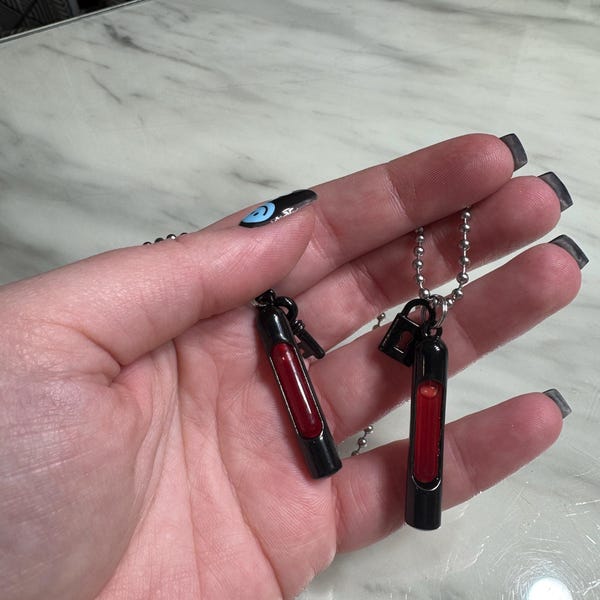 Blood Vial Set of Empty Vials to Fill With Your Own Blood Jewelry for ...