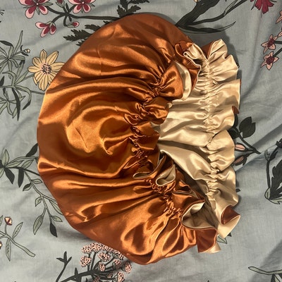 Reversible Satin Bonnet for Women, Sleep Bonnet for Women, Curly Hair ...