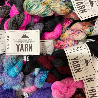 PRINTABLE Yarn Tags. Mini Skein Labels Downloadable PDF. DIY Labels and ...