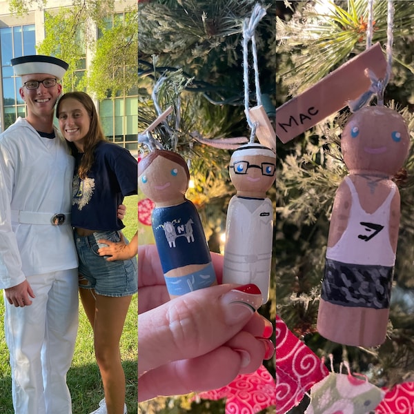 Hand Painted Custom Peg Dolls - Etsy