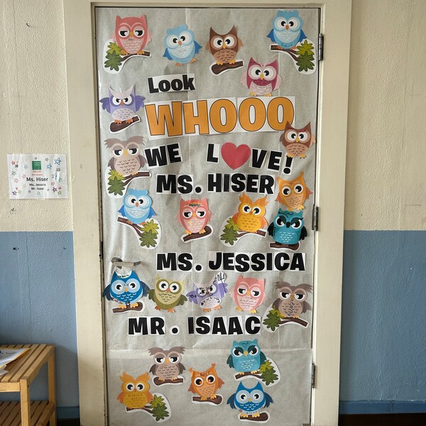Printable Teacher Appreciation Door Decorating Kit - Owls WHOOO is the ...