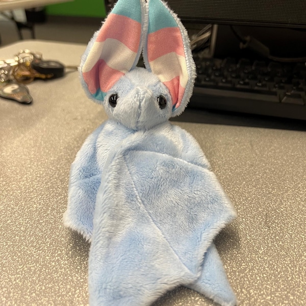Handmade Blue Transgender Pride Bat Doll - Made to Order LGBTQIA Gift ...