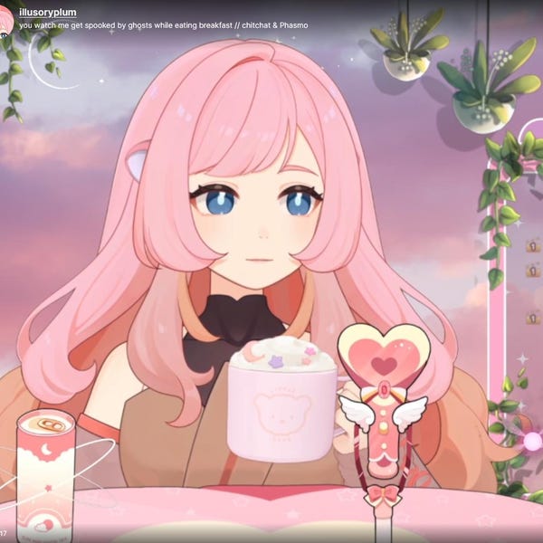 Vtuber Cream Tea Hot Drink Asset for Vtube Studio, Rigged Animated ...