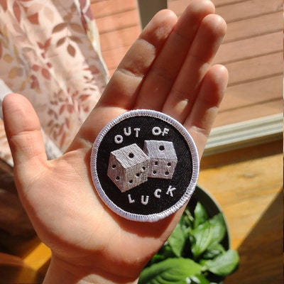 Out of Luck Embroidered Iron-on Patch - Etsy UK