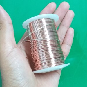 Rose Gold Colored Wire Enameled Coated Copper 100% Guarantee YOU Pick ...