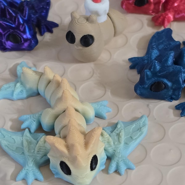3D Printed Marine Animal Toy Bundle, Colorful Fidget and Sensory Aids ...