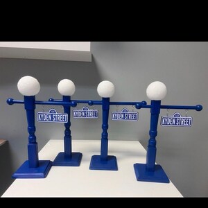 Street Sign Lamp Post 6inch Cake Topper - Etsy