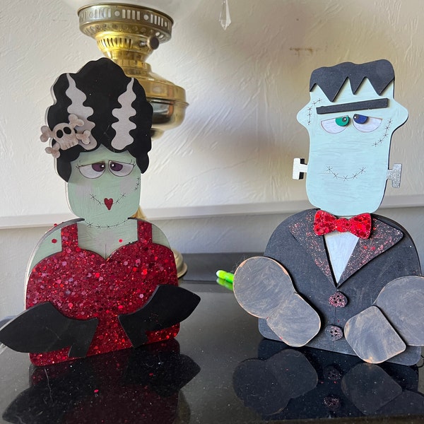 Frankenstein Primitive Shelf Sitter, DIY Kit, or Hand-painted ...