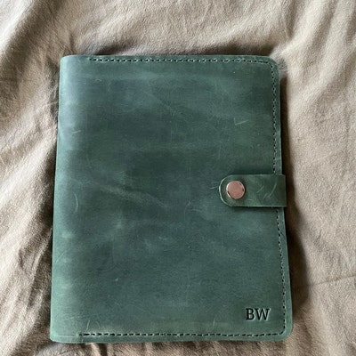 Leather Binder 6-ring, Notebook Cover, Leather Notebook A5, Leather