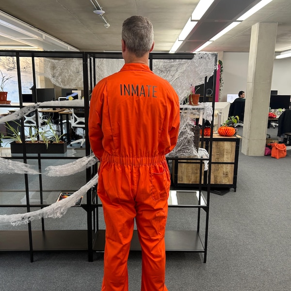 Authentic Penitentiary Prisoner Jumpsuit: Halloween Inmate Costume - Etsy