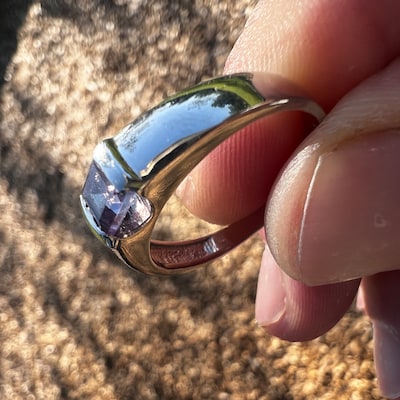 Men's Alexandrite Ring, Simple Band Ring Promise Ring, June Birthstone ...