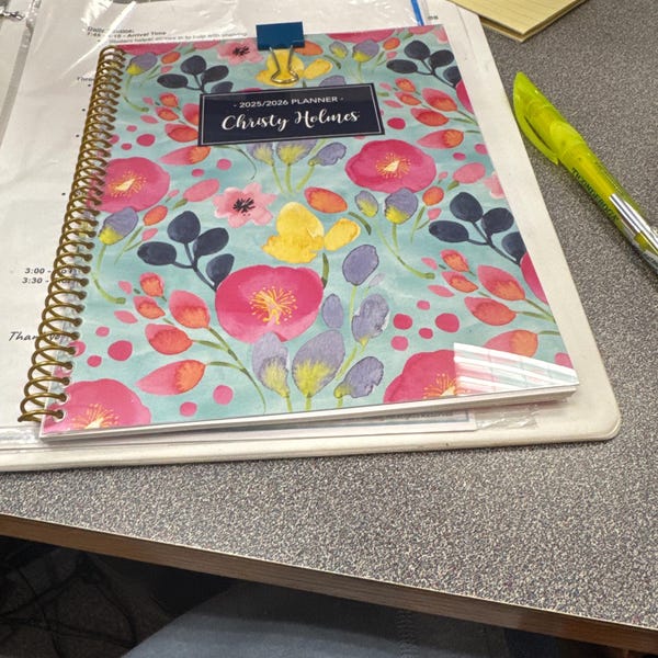 TEACHER PLANNER VERTICAL 7x9 - 2025-2026 Teacher Lesson Plan - Weekly ...