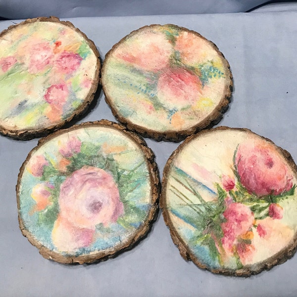 Set of 3 Southern Pine Wood Rounds - Etsy