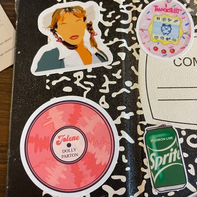 Retro Pink Jolene Record Dolly Parton Y2K Die Cut Sticker, 90s Vibes ...
