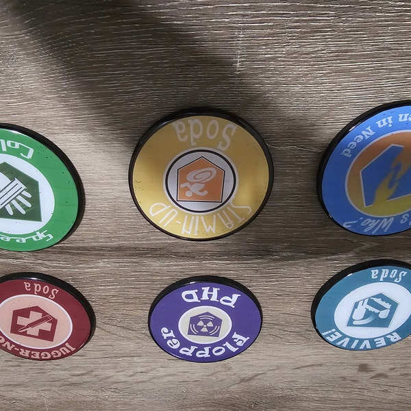 COD Zombies Perks Epoxy Resin Wood Coasters for Game Room, Mancave, and ...