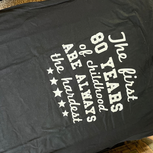 80th Birthday Shirt, Funny 80th Birthday Gift, 80th Birthday Party ...