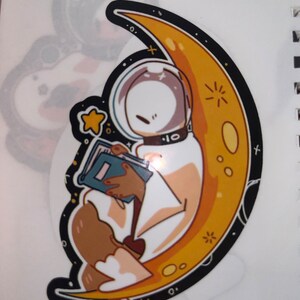 Cute Space Ghost Waterproof Sticker Set V5 - Etsy